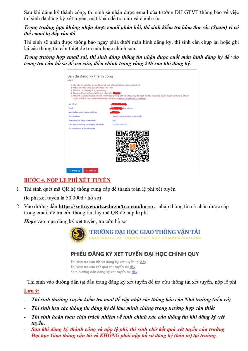 HƯỚNG DẪN NỘP HỒ SƠ XÉT TUYỂN ĐẠI HỌC CHÍNH QUY BẰNG PHƯƠNG THỨC XÉT TUYỂN HỌC BẠ THPT VÀ NỘP ...